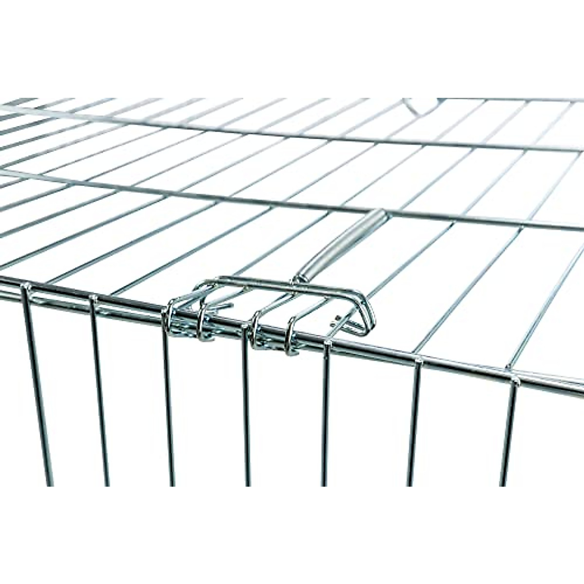 TRIXIE Enclosed Outdoor Run- 55 cu. ft., Galvanized Metal Cage, Portable Pen for Rabbit, Small Animal