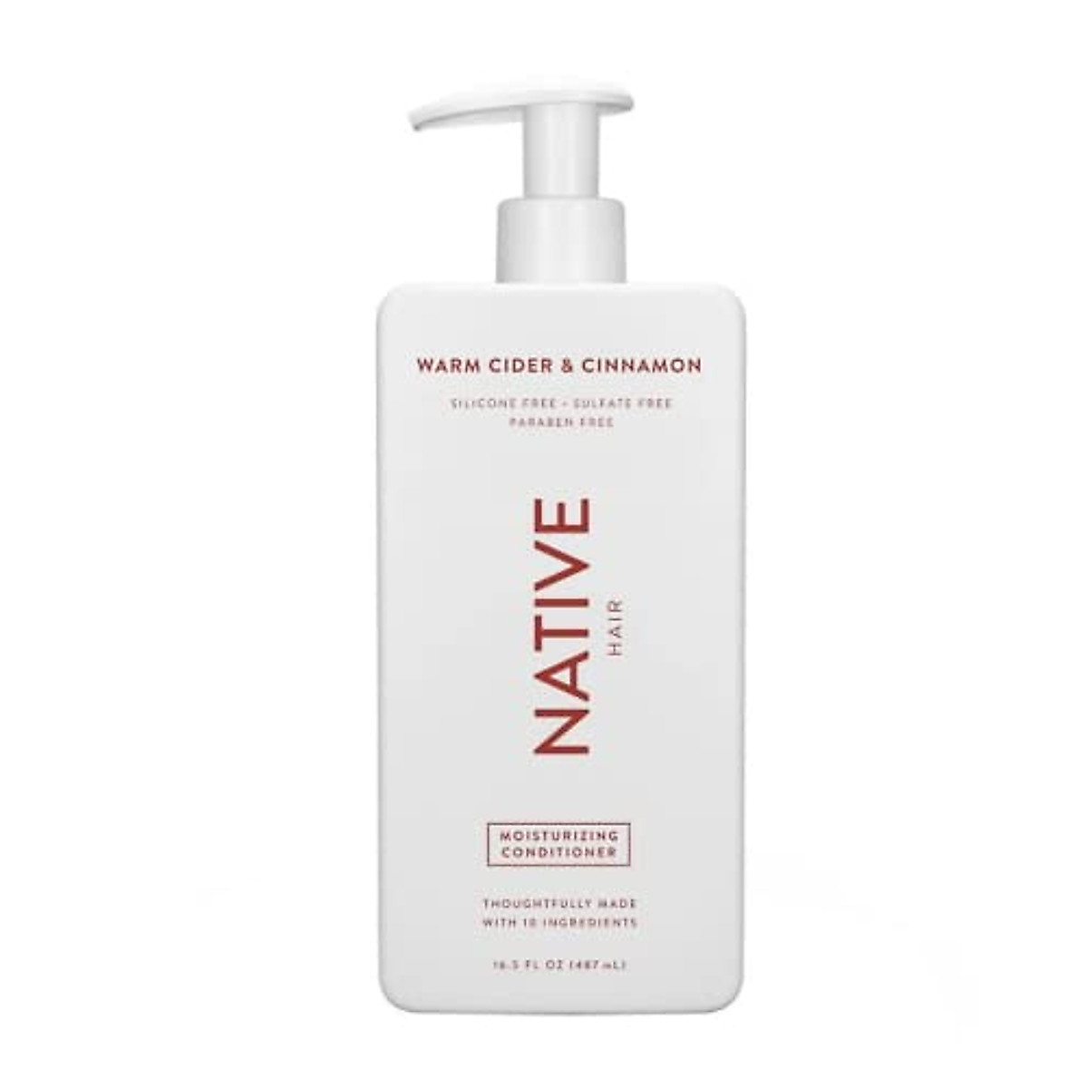 Native Shampoo and Conditioner Set | Sulfate Free, Paraben Free, Dye Free, with Naturally Derived Clean Ingredients| 16.5 oz (Warm Cider & Cinnamon, Moisturizing)