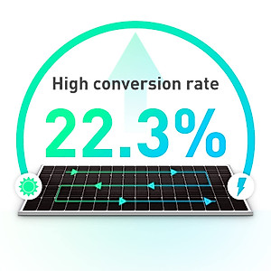 Newpowa 9BB Cell 200W Monocrystalline 200 Watt 12V Solar Panel High Efficiency Mono Module RV Marine Boat Off Grid