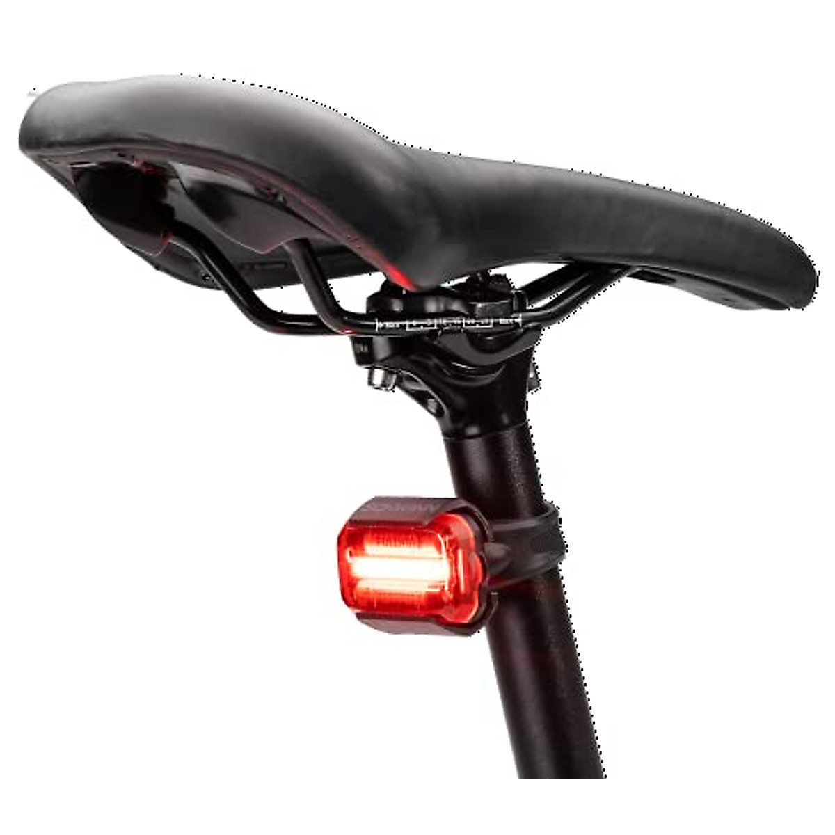Schwinn LED Bike Light Headlight and Tailight, USB Rechargeable, 300 Lumen Light Set, Black