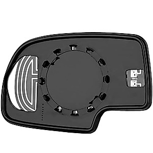 SCITOO Exterior Mirror fit for Chevy Exterior Accessories Replacement Mirrors Glass 03-07 for Chevy for GMC Silverado Sierra 1500/2500 HD/3500 Classic Models with Power Heated (Passenger Side)