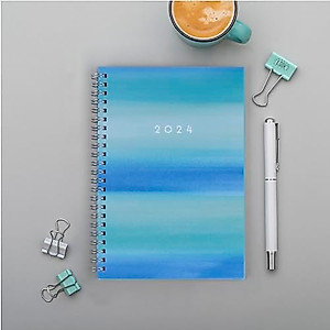 Blue Sky 2024 Weekly and Monthly Planner, January - December, 5" x 8", Frosted Cover, Wirebound, Chloe (144734)