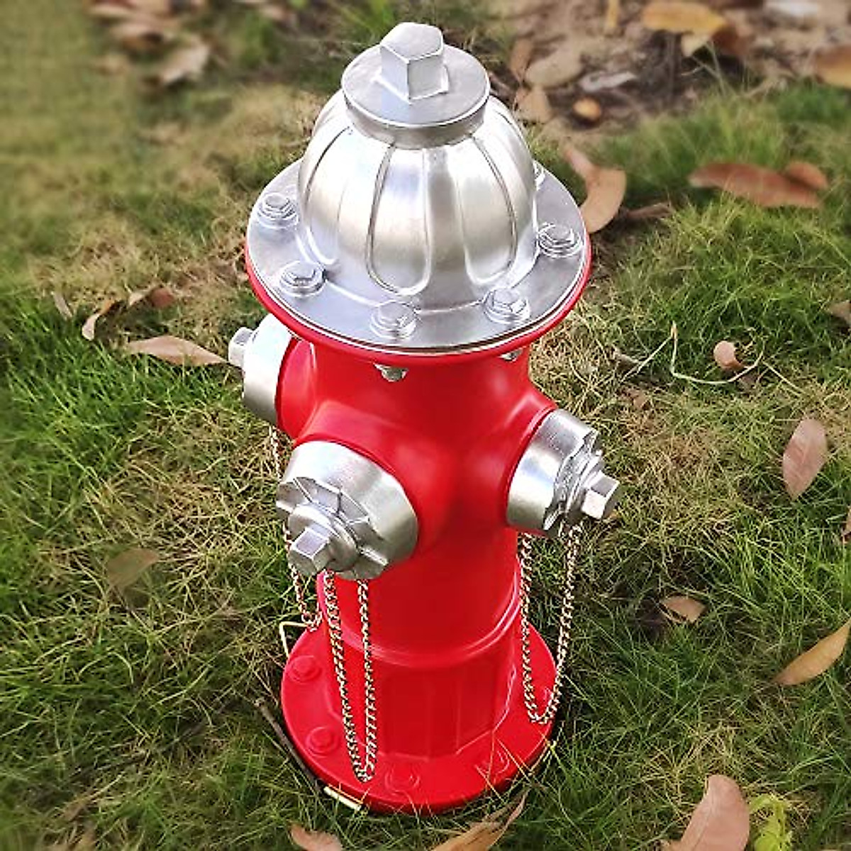YLSMILE Fake Fire Hydrant for Dogs to Peed on, Dog Fire Hydrant Pee Post, 14.5" Backyard Decor Outdoor Statues Firefighter Gifts for Men (14.5")