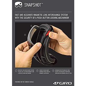 Giro Contact Snow Goggles 2023 - Trail Green Clouddust Frame with Vivid Petrol/Vivid Infrared Lens Large