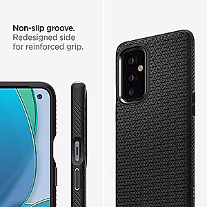 Spigen Liquid Air Armor Designed for OnePlus 9 Case 5G [Compatible with NA & EU Versions, NOT Compatible with CH & in Versions] (2021) - Matte Black