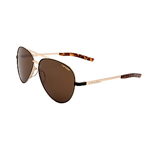 Tifosi Optics Shwae Aviator Sunglasses (Midnight Gold, Brown)