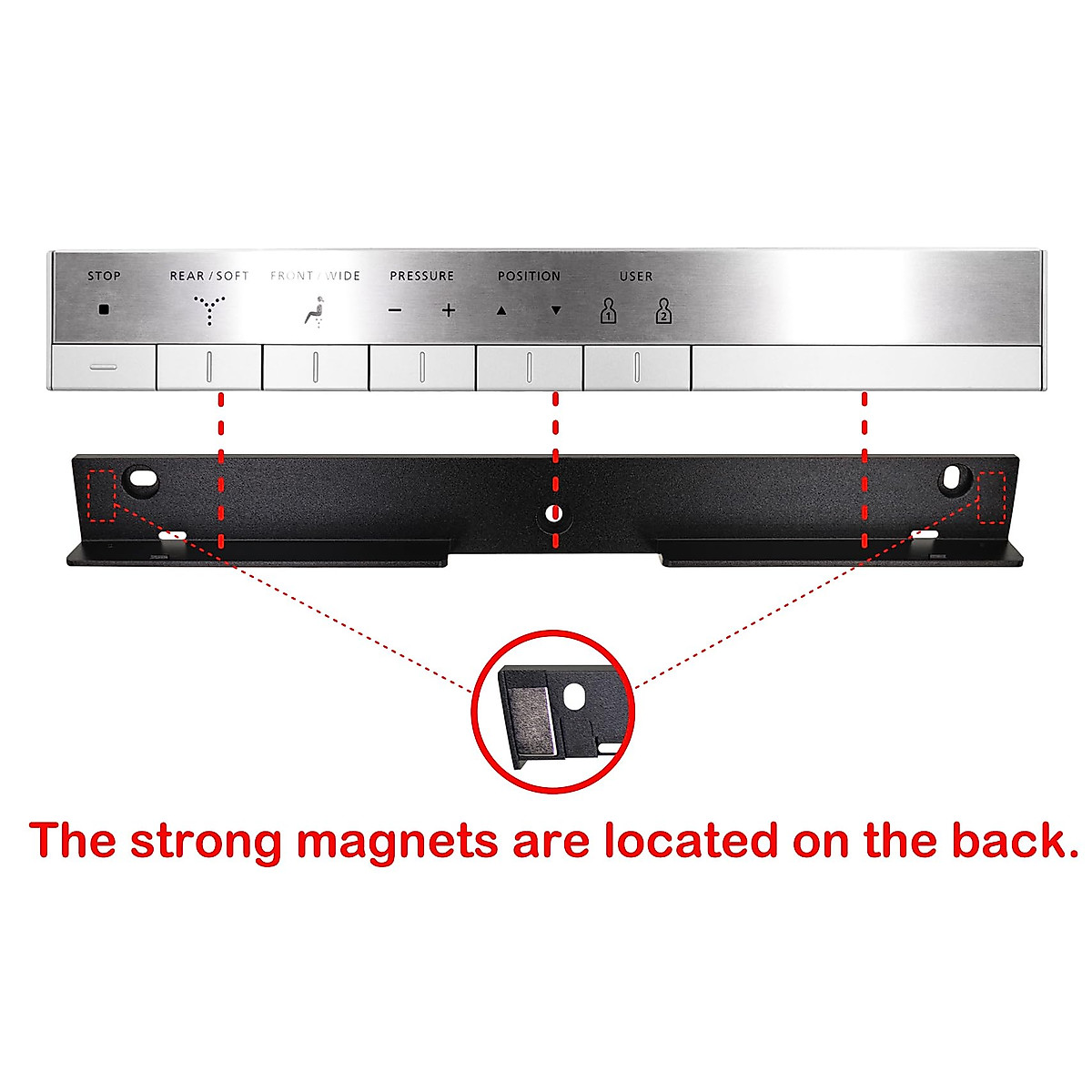 Replacement Wall Holder for TOTO Neorest Toilets and Bidets Remote Control SN982MR 750H SN993MX MS993CUMFX TCF993WA MS982 MS952 THU9632 THU9726 CS966TA TCF9683AJ CS966PTA TCF9683AJ MS982CUMG TCF9786WA