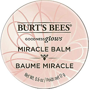 Burt's Bees 100% Natural Origin Goodness Glows Miracle Balm, Hydrates and Softens Dry Skin From Head To Toe, 0.6 Ounce Tin