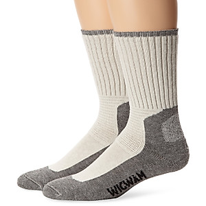Wigwam At Work Durasole Pro 2-Pack S1349 Sock, White/Grey - Large