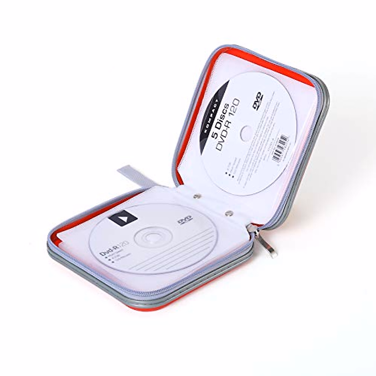 Home Wing Durable CD Case, DVD Storage for Movies on DVD Collection Red