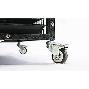 Homey Pet 43" Stackable Heavy Duty Cage W/Feeding Door, Casters and Tray