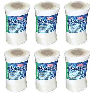 Cadet 6 Pack of Stuffed Shin Bones, 3 to 4 Inches each, Peanut Butter Dog Chews