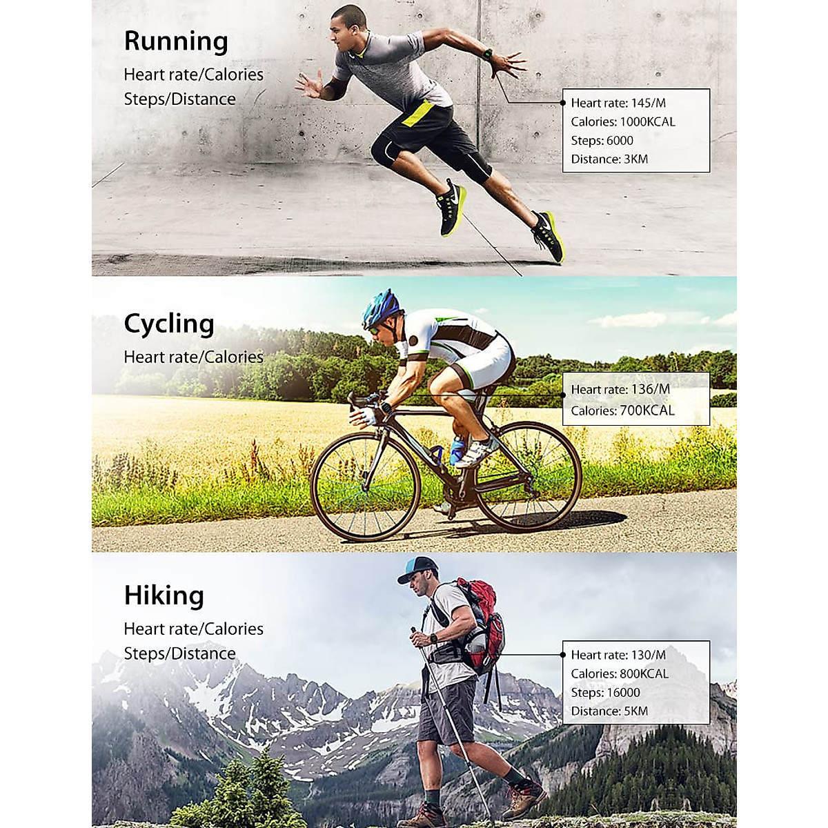 Smart Watches for Men Activity Fitness Tracker with Bluetooth Call Heart Rate Blood Pressure Blood Oxygen Sleep Monitor IP67 Waterproof 1.54" Touch Screen Smart Watch for iOS Android (Black)