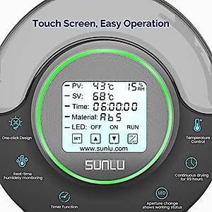 [Upgraded with Fan] SUNLU Filament Dryer Box S2 for 3D Printer Filament, Upgrade Filament Storage Dehydrator for PLA PETG ABS Nylon PA Filament 1.75 2.85 3.00mm, with Fan Edition for Quick Drying