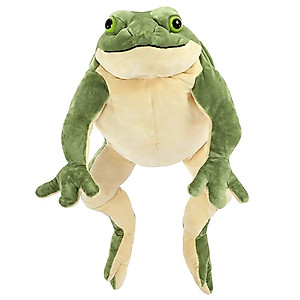 MorisMos Giant Frog Stuffed Animal Frog Plush, Large Stuffed Frog Plush, Big Stuffed Green Frog Pillow for Kids, 22 Inch