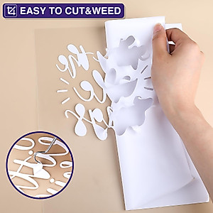 CAREGY 2Rolls 12" x 20ft HTV Vinyl Rolls Black and White Set Heat Transfer Vinyl for T-Shirts Iron on Vinyl Easy to Cut Weed for DIY Heat Vinyl (12" x 20ft Each Roll)