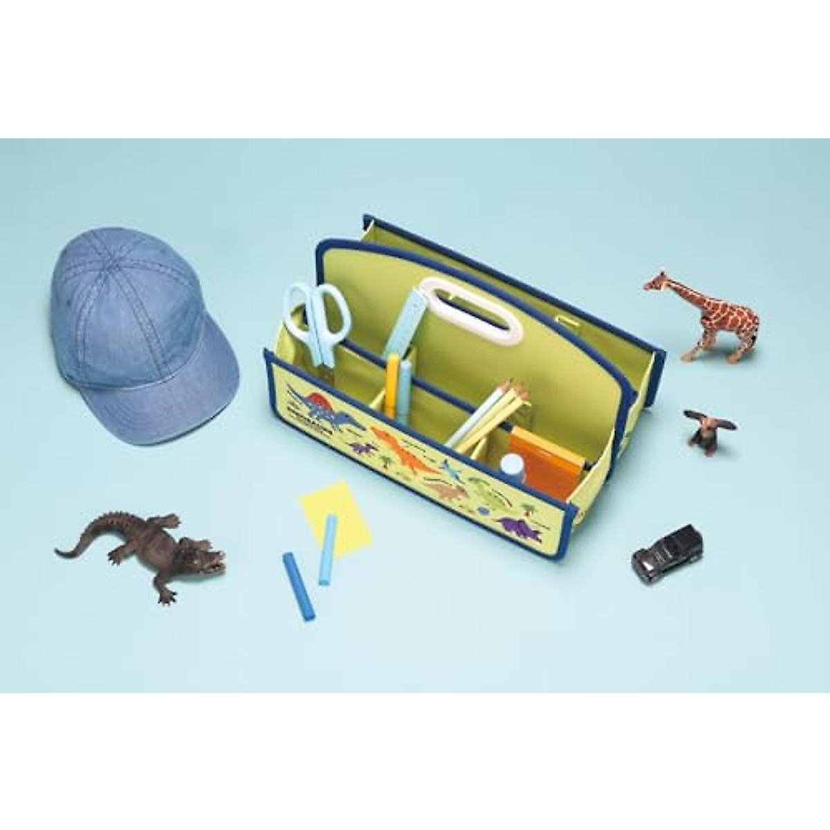 Skater ZBX1-A Anywhere Storage Box, Portable, Organization, Includes Handles, Dinosaurus, Pictures, Trinket Storage, Storage Case
