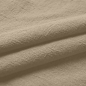 Ceboyel Womens Cotton Linen Summer Tops Irregular Hem Shirts V Neck 3/4 Sleeve Blouses Tunic Loose Fit Ladies Clothing 2023