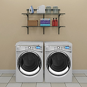 ClosetMaid ShelfTrack 4-Shelf Nickel Wire Shelving Unit