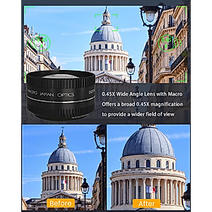 Digital Camera for Photography VJIANGER 4K 48MP Vlogging Camera for YouTube with WiFi, 180 Degree Flip Screen, 16X Digital Zoom, 52mm Wide Angle & Macro Lens, 2 Batteries, 32GB TF Card(W02 Black6)
