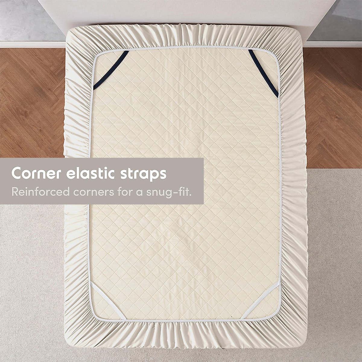 Nestl Linen Twin Fitted Sheet Kids, Extra Deep Pocket Fitted Sheet Twin Size, 1800 Microfiber Fitted Twin Sheet Only, Ultra Soft Twin Bed Fitted Sheet Fits up to 24 Inch Mattress