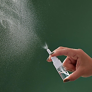 24 Pack Clear Empty Nose Spray Bottle, Reusable Nasal Bottle for Travel Case (0.35 Oz)