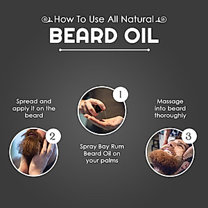 The Man Brand Gentlemen's Bourbon Beard Oil Leave-In Conditioner for Men – Luxurious Bourbon Beard Oil for Deep Conditioning and Styling Care, Soften and Nourish Beard (1 Ounce, Gentlemen's Bourbon)