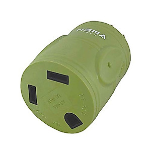 NemaTech NEMA L14-30P Male to TT-30R Female 30 Amp 4-Prong Compact Locking Generator to RV Transfer Switch Inlet Box Adapter