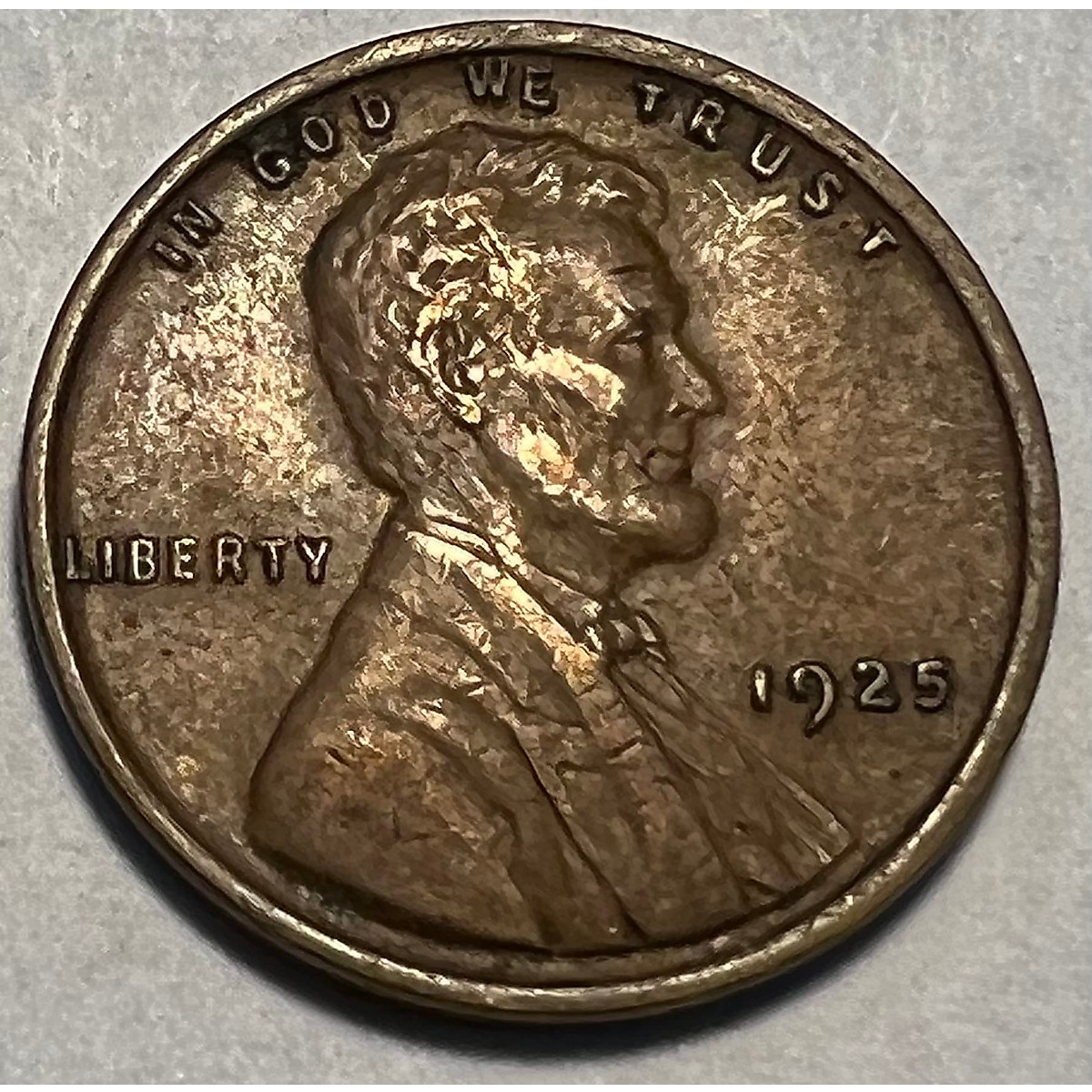 1925 P Lincoln Wheat Penny Cent AU Condition Almost Uncirculated