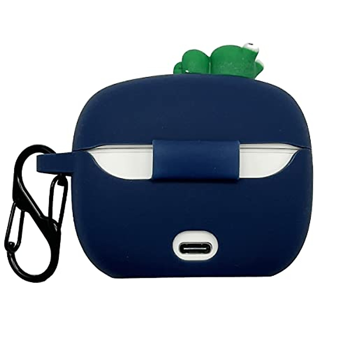 Cartoon Kawaii Case for JBL Tune 215TWS Earbuds, Seadream Portable Cute 3D Animal Cartoon Silicone Scratch Shock Protective Cover with Carabiner (Sleeping Frog)