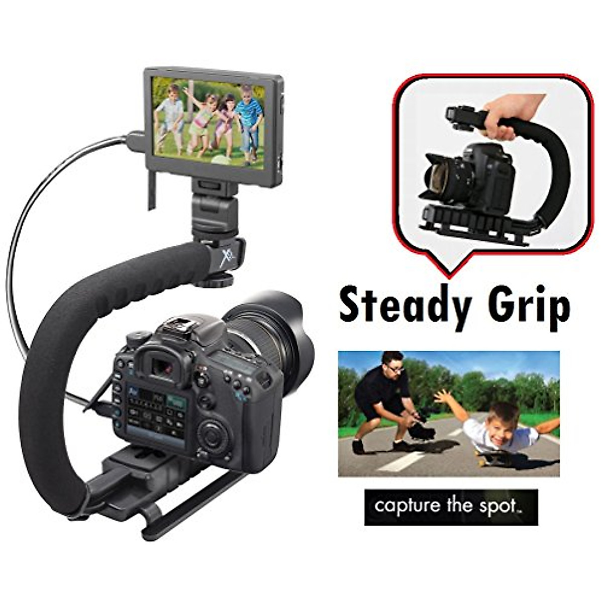 Camera Stabilizing Pro Grip Handle for Sony NEX-3N NEX-3NL NEX-5T NEX-5TL