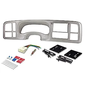 SCOSCHE Install Centric ICGM16BN Compatible with Select 1999-2002 GM Trucks ISO Double DIN Shale Complete Basic Installation Solution for Installing an Aftermarket Stereo,Black