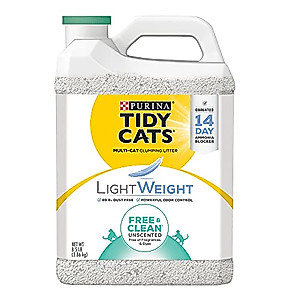 Purina Tidy Cats Lightweight Free & Clean with Ammonia Blocker Clumping Cat Litter - 8.5 lb. Jugs
