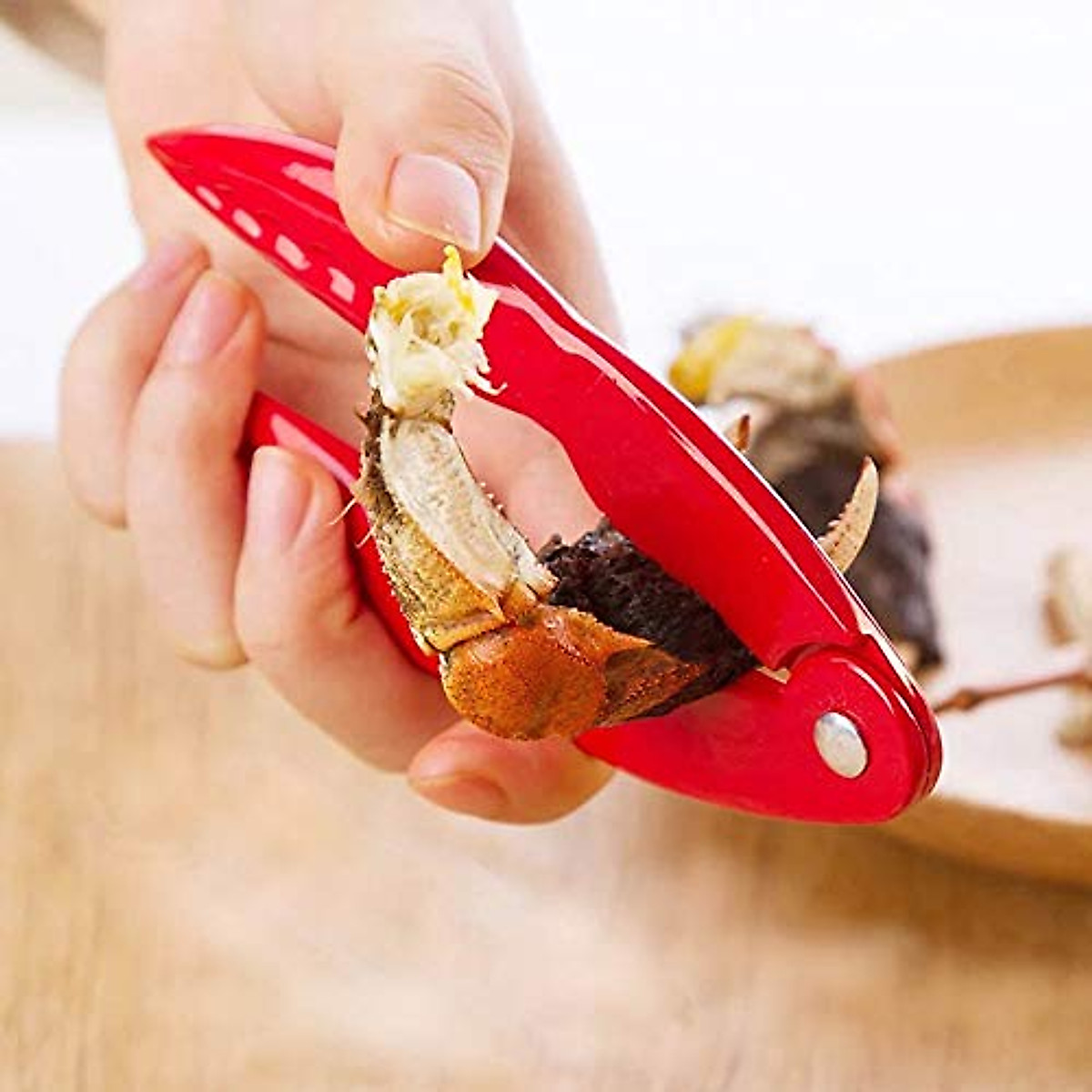 Lobster and Crab Cracker, Crab Leg Cracker Tool, Stainless Steel Creative Multifunctional Crab Claw Clip Seafood Cracker Nut Crackers for Kitchen
