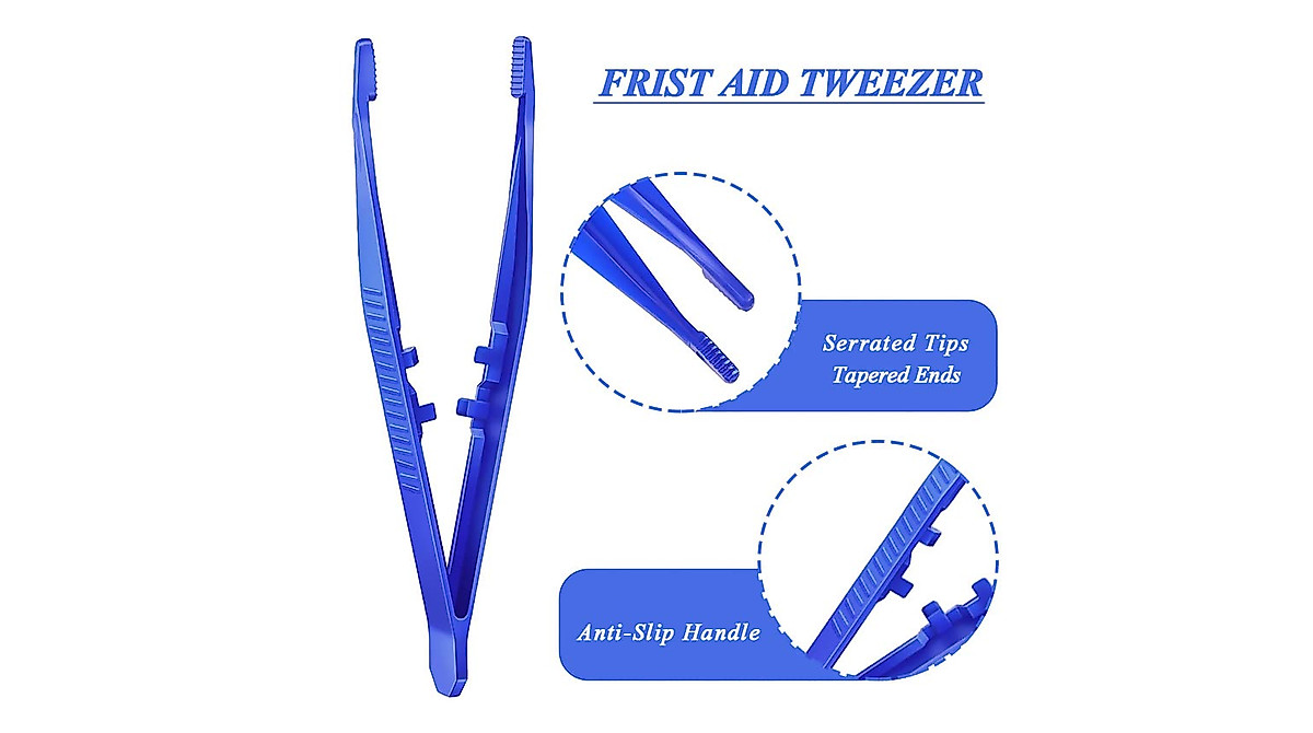Disposable First Aid Tweezers - 30 Pack