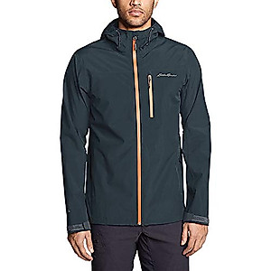 Eddie Bauer Men's Cloud Cap Stretch 2.0 Rain Jacket, Waterproof, Storm, Large