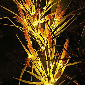 HOMEGIFT Solar Decorative Lights Outdoor, 2-Pack Solar Powered Waterproof Garden Pathway Lights for Patio, Lawn, Garden, Yard Decoration