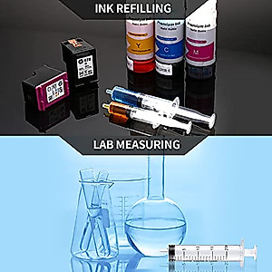 BSTEAN 20ml Syringe without Needle, Individually Wrapped for Industrial, Scientific, Measuring, Watering, Pet Feeding, Liquid Refilling and Dispensing (Pack of 10)