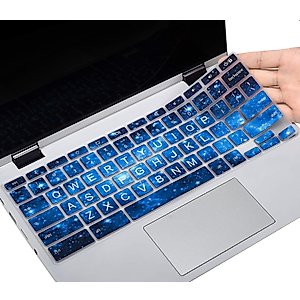 Keyboard Cover for Lenovo Chromebook Flex 3 11"/Lenovo Chromebook C330 C340 11.6" / Lenovo IdeaPad Flex 3 11.6"/ Lenovo Chromebook 100e 300e 500e N20 N21 N22 N23 11.6", Blue Star