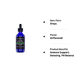 The Food Movement Black Earth Zeolite with Humic Fulvic Acids, Trace Minerals for Gut Health, Immune Support - 1oz Liquid Drops Supplement