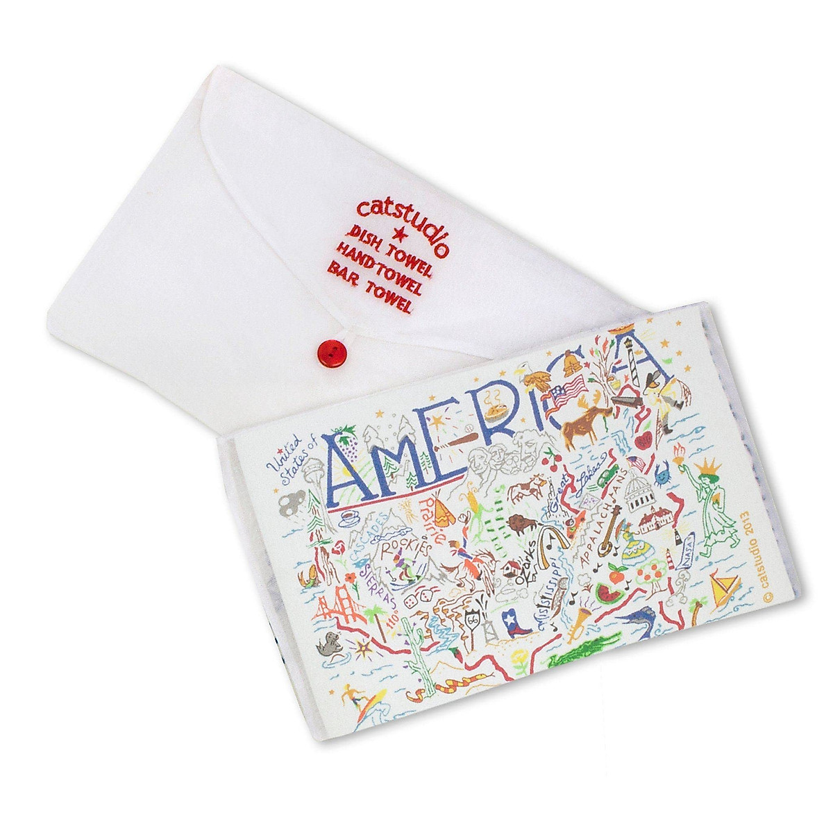 Catstudio America Dish & Hand Towel | Great for Kitchen, Bar, & Bathroom