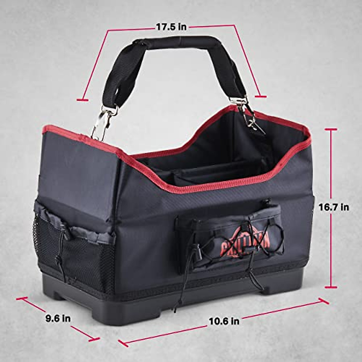 Grillman Premium Grill Caddy & Grillman Premium BBQ Grill Cover. Rip-Proof & Waterproof (58" L x 24" W x 48" H, Black)