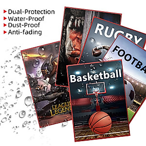 500 Counts Card Sleeves, Matte Card Sleeves Deck Card Protectors, Trading Card Sleeves Fit for MTG, Baseball Cards, Sports Cards, Game Cards (Matte Red)