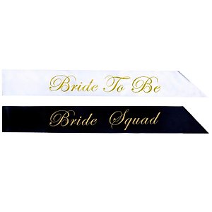 Set of 10 Bride to Be Bride Squad Sashes - Bachelorette Party Sashes Bridal Shower Sash Favors Gift