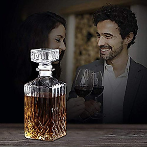 Decanter, Whiskey Decanter, Lead-Free Liquor Decanter 750ml, Glass Decanters For Alcohol