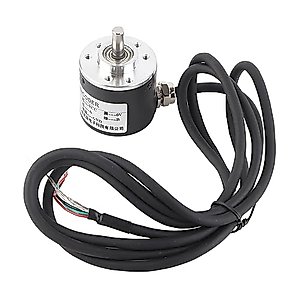 Magnetoelectric Incremental Rotary Encoder Wide Voltage AB Two Phases Shaft 6mm 600P/R DC5V-24V