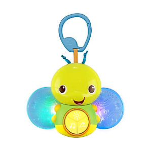 Bright Starts Beaming Buggie Take-Along Toy with Lights, Ages Newborn +