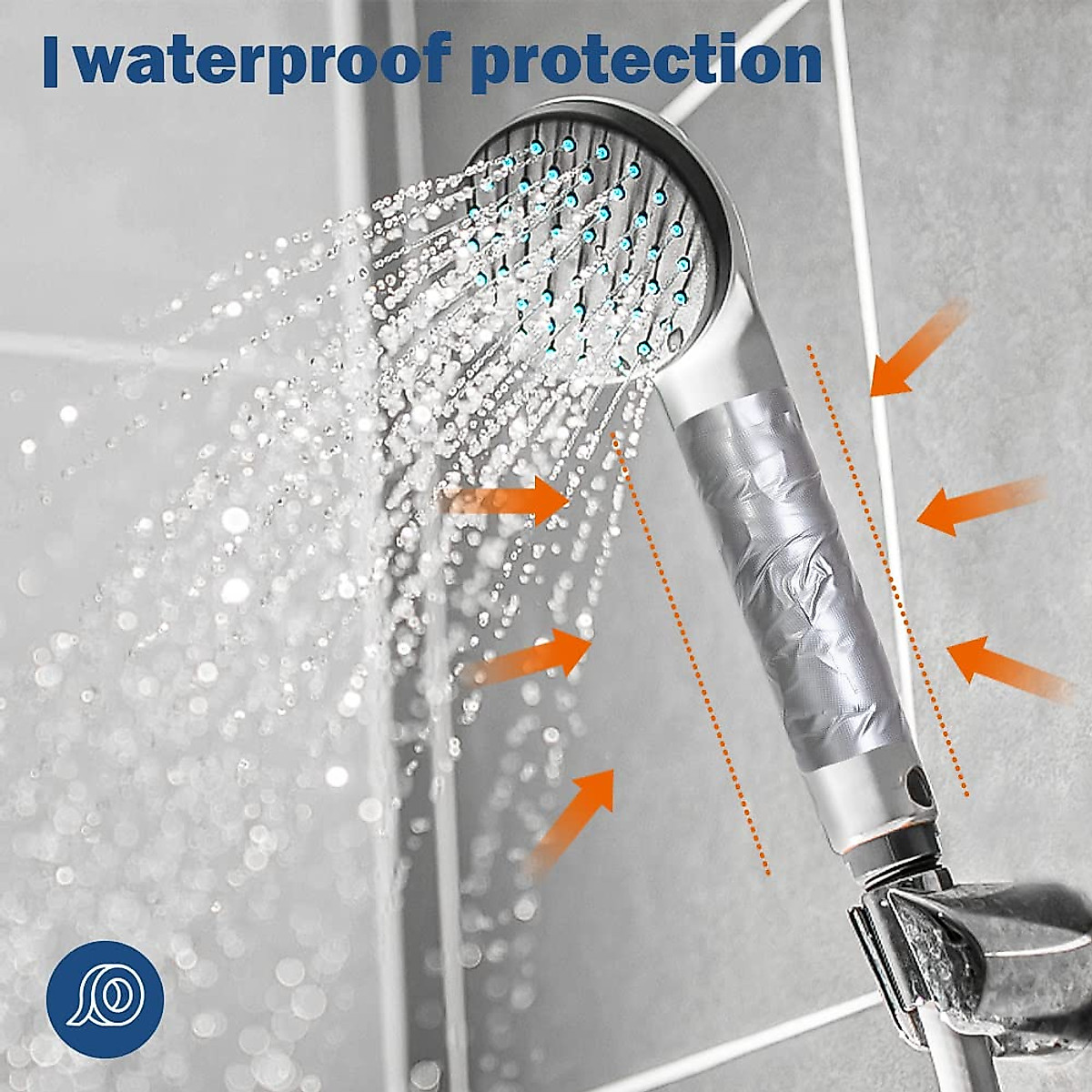 Prenesa Duct Tape Heavy Duty Waterproof - 1.88" Wide x 35Yards Adhesive Weatherproof Flexible Multi Use Duct Tape Ideal for Pipe/Sealing/Metal Repair/Insulation, 1 Roll