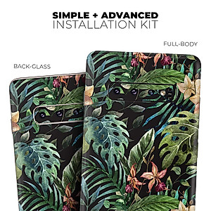 DesignSkinz Tropical Forest v1 Protective Vinyl Decal Wrap Skin Cover Compatible with The Samsung Galaxy S20 (Screen Trim & Back Glass Skin)