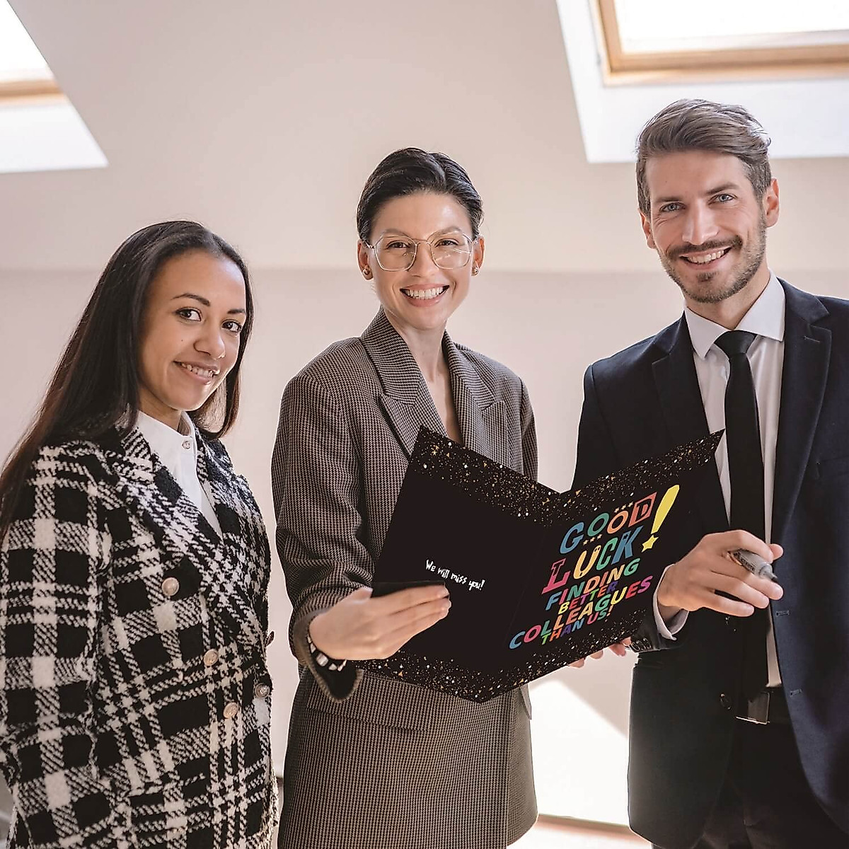 KMLIFE Farewell Jumbo Card, 22x14 Inches, Elegant Design, Inspirational Sentiment, Premium Quality, Perfect for Farewell Party